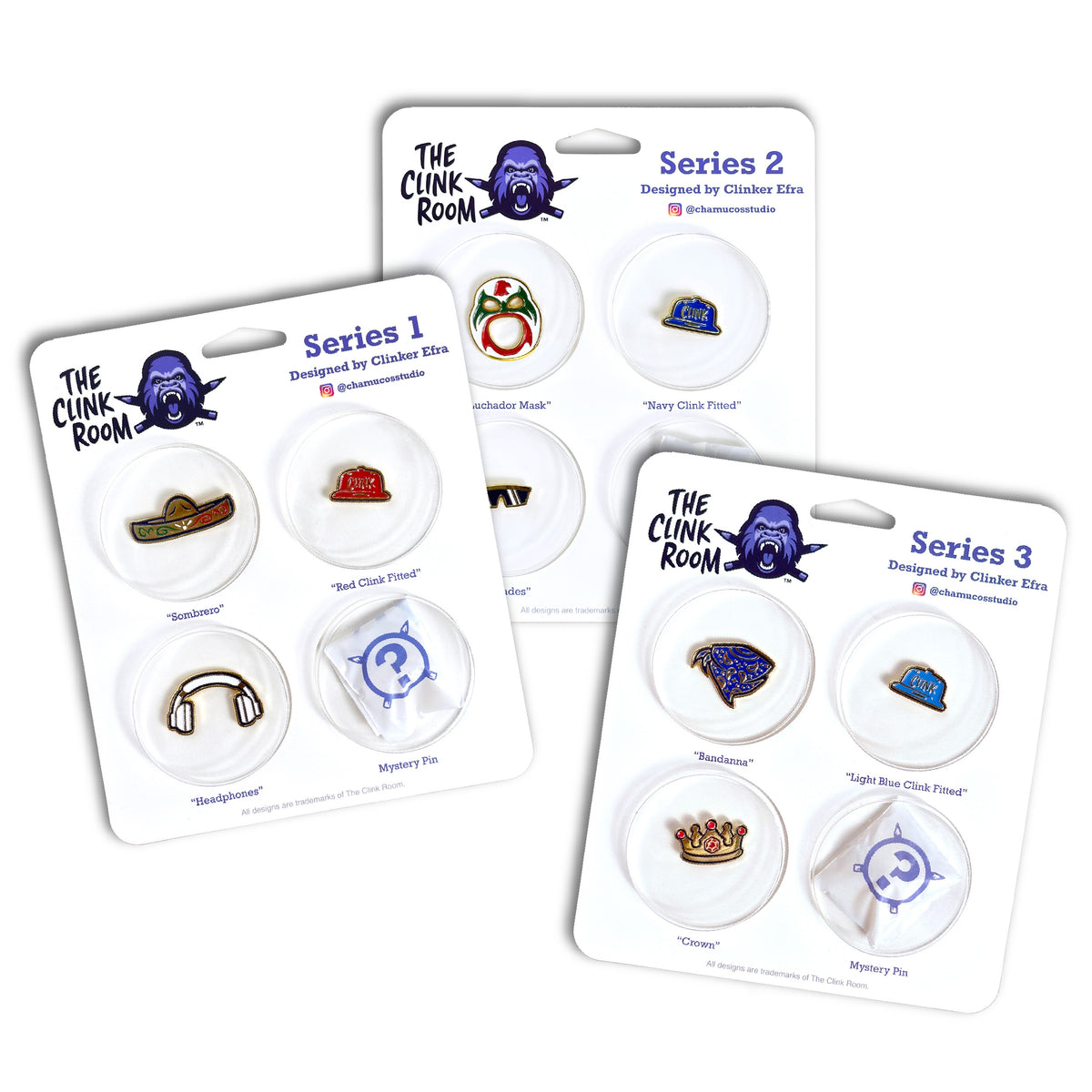 Pin Packs "Series 1-3" - by Clinker Efra – The Clink Room